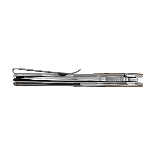 Kershaw Endgame Pocket Knife, 3.25" D2 Carbon Steel Spear Point Blade, Manual Flipper Opening, Frame Lock, Reversible Deep-Carry Pocketclip