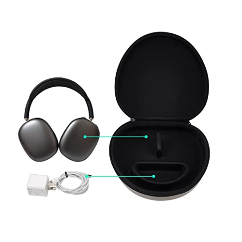 Hard Storage Case for Airpods Max Headphones with Sleep Mode Function, Protective Hard Shell Travel Carrying Bag for Apple AirPods Max
