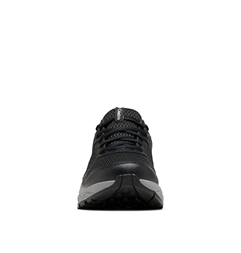Columbia Women's Plateau Waterproof Hiking Shoe, Black/White, 5.5 Wide