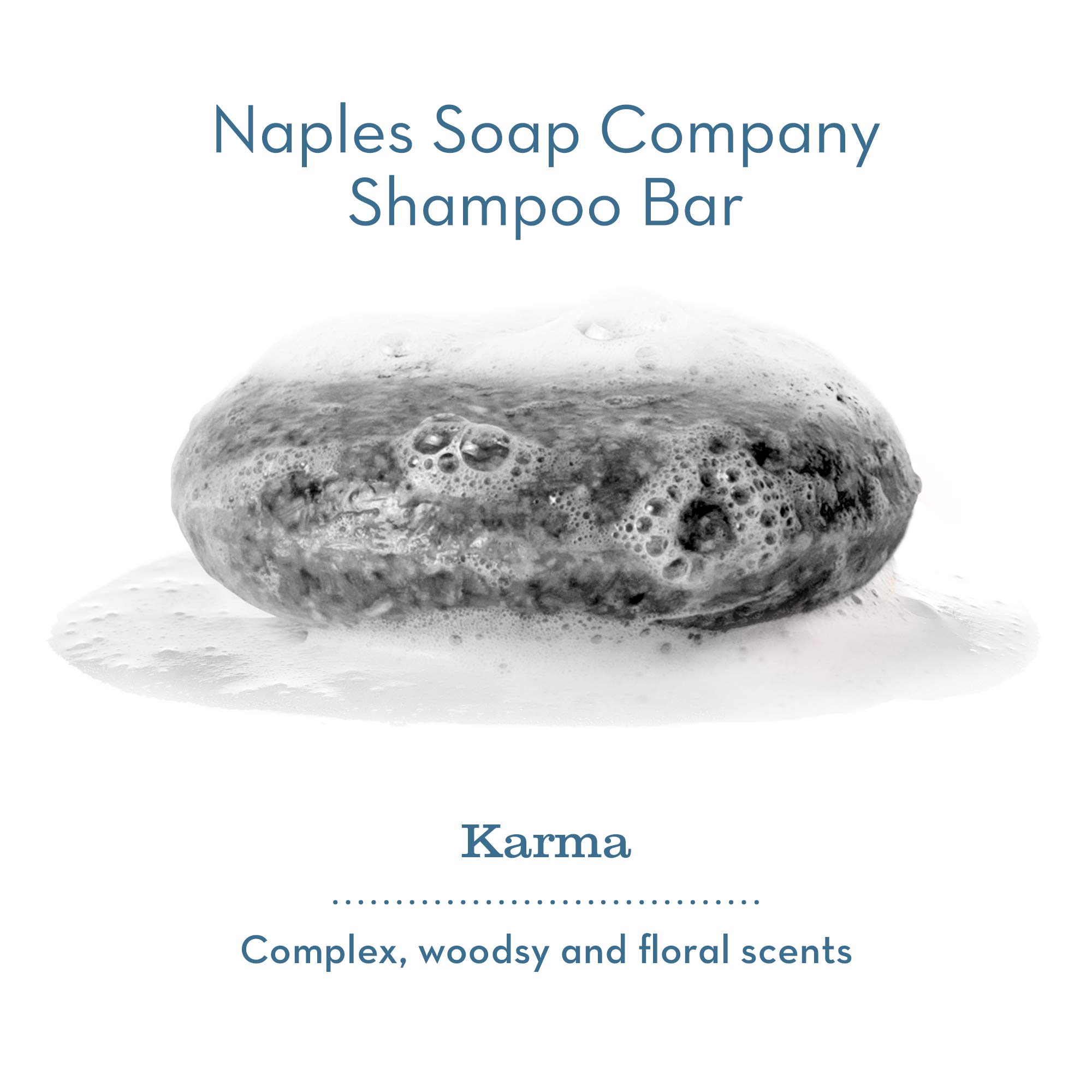 Naples Soap Company, 50-75 Use, Solid Shampoo Bar, Gentle, Eco-Friendly Haircare Helps Ensure Nourished and Healthy Hair, All Hair Types, Lavender, 1.75 oz.