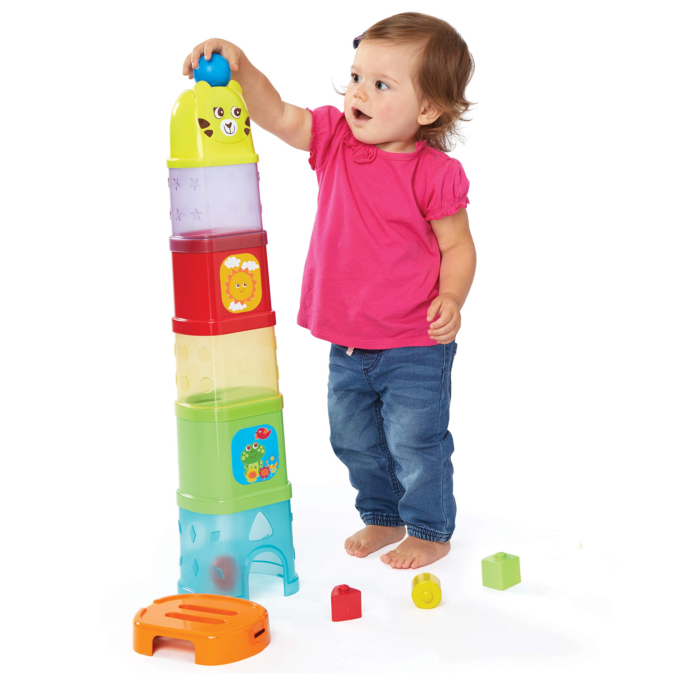 Bruin Drop & Roll Stacking Blocks, Multi