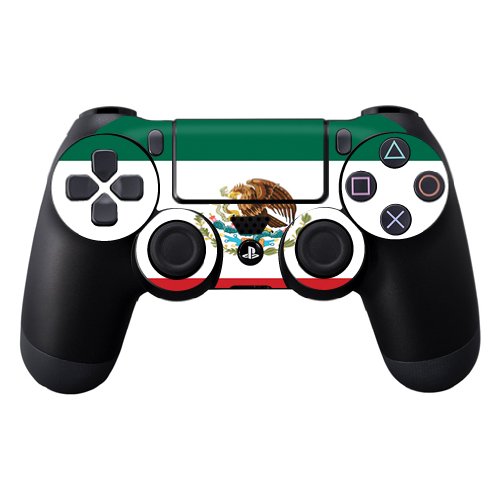 MightySkins Skin Compatible with Sony PS4 Controller - Mexican Flag | Protective, Durable, and Unique Vinyl Decal wrap Cover | Easy to Apply, Remove, and Change Styles | Made in The USA