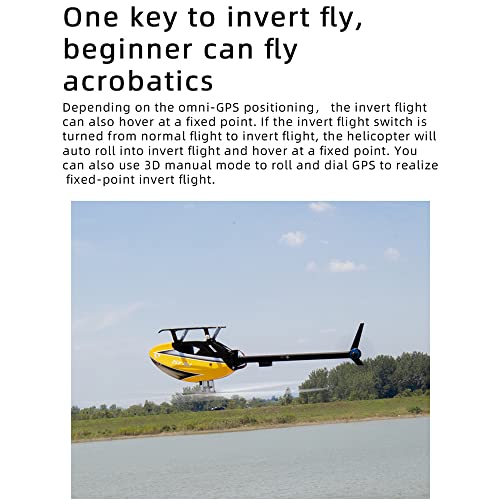 DBXMFZW RC 6CH GPS self-stabilization Rc Plane 3D Brushless All-Metal fuselage Remote Control Helicopter Smart GPS Helicopter One-Button Return Flight RC Airliner RTF