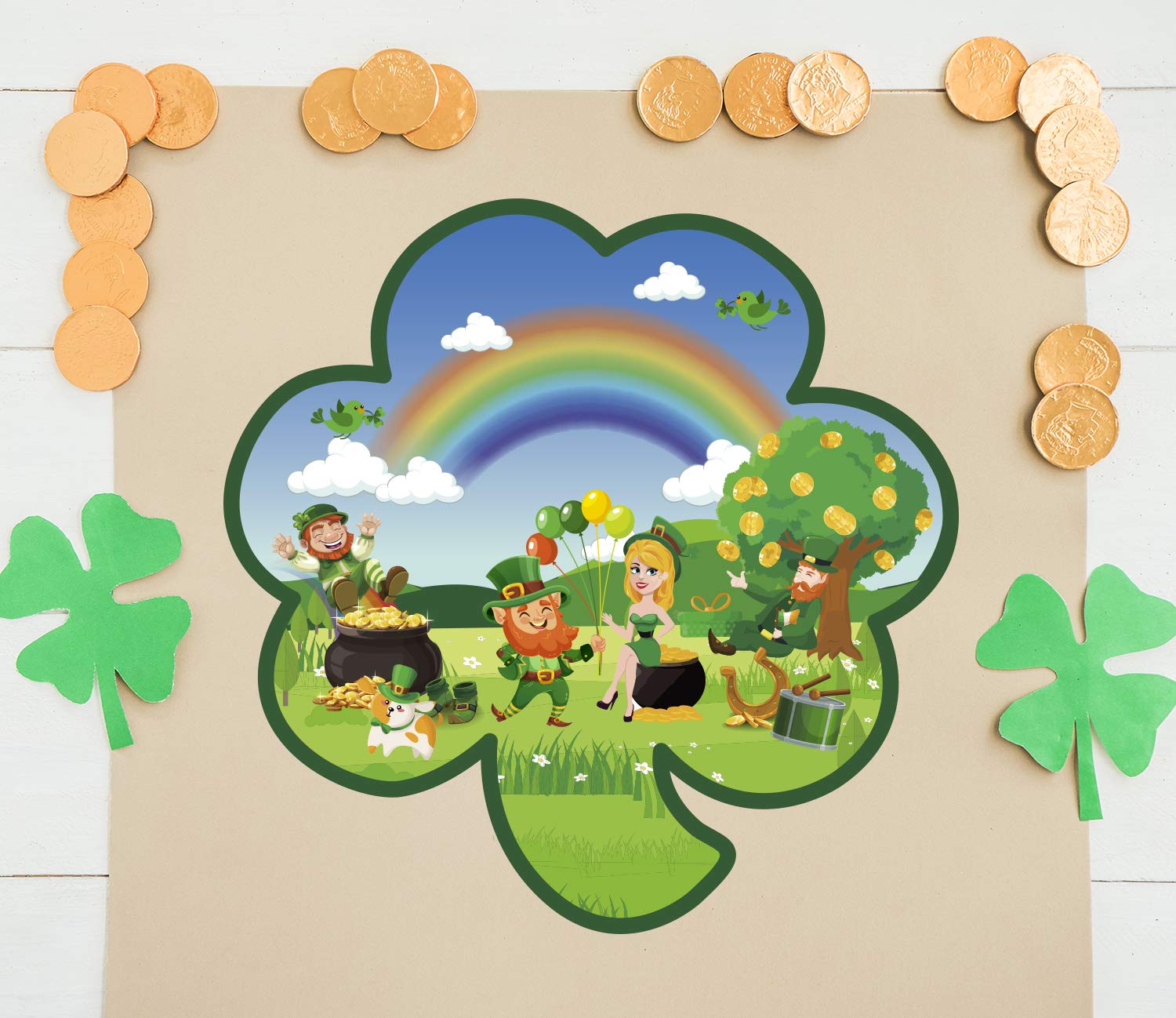 St. Patrick’s Day Stickers Crafts for Kids Irish Lucky Party Games Favors Supplies 24Ct