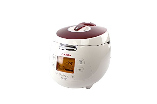 Cuckoo CRP-M1059F Pressure Rice Cooker, 11.40 x 11.60 x 15.60 inches, Red