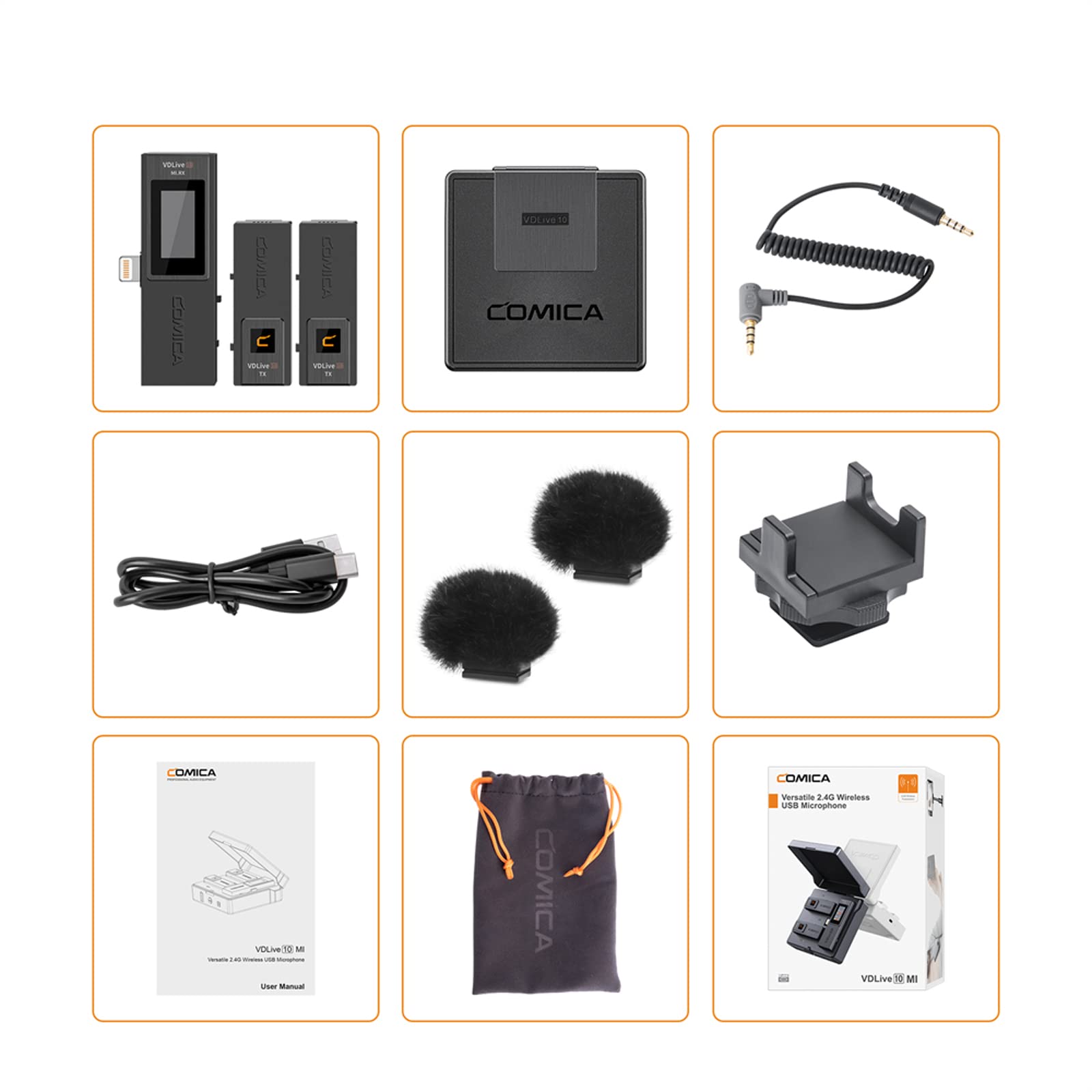 comica VDLive 10 Wireless Lavalier Microphone