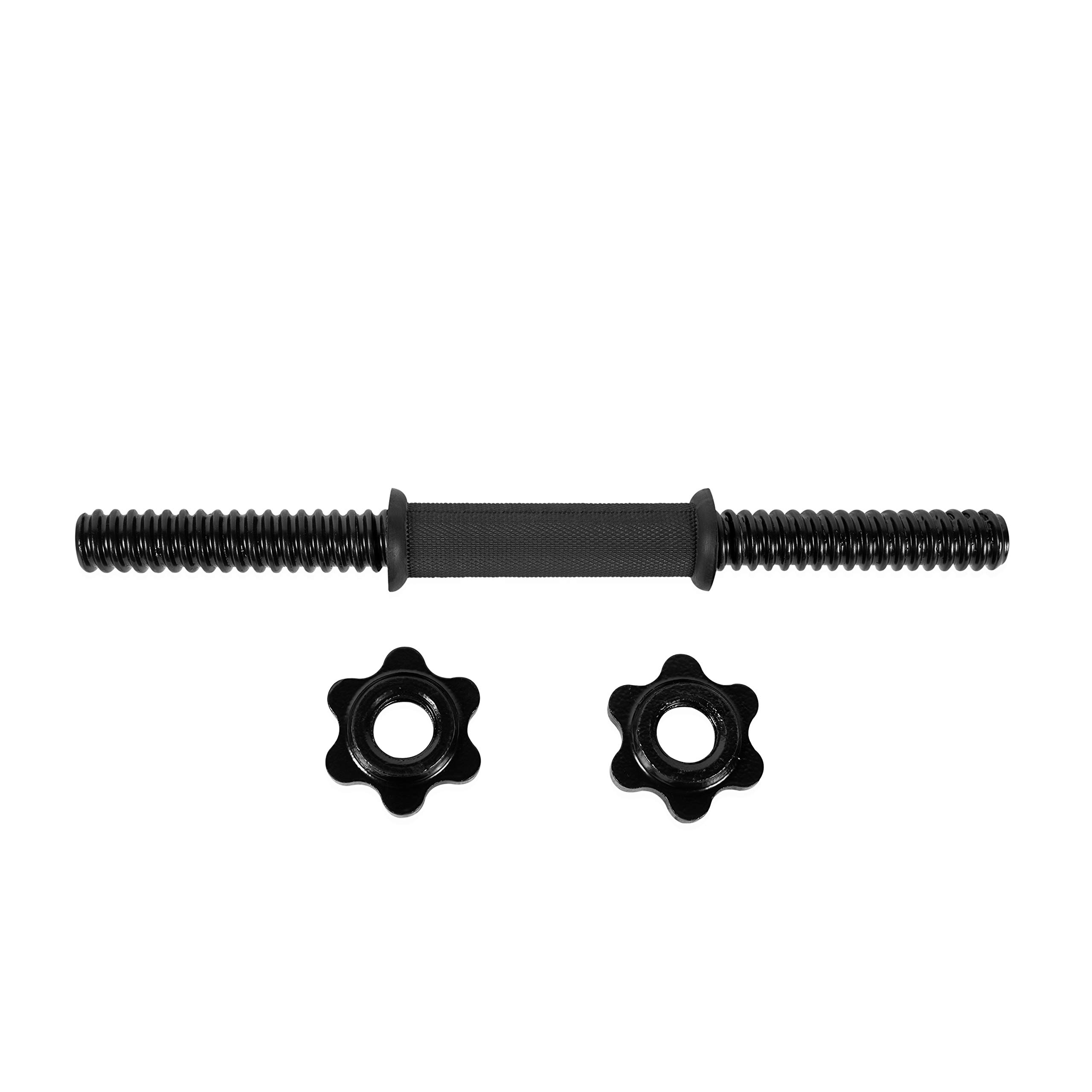 CAP Barbell 14" Threaded Dumbbell Handle with Collars, Black