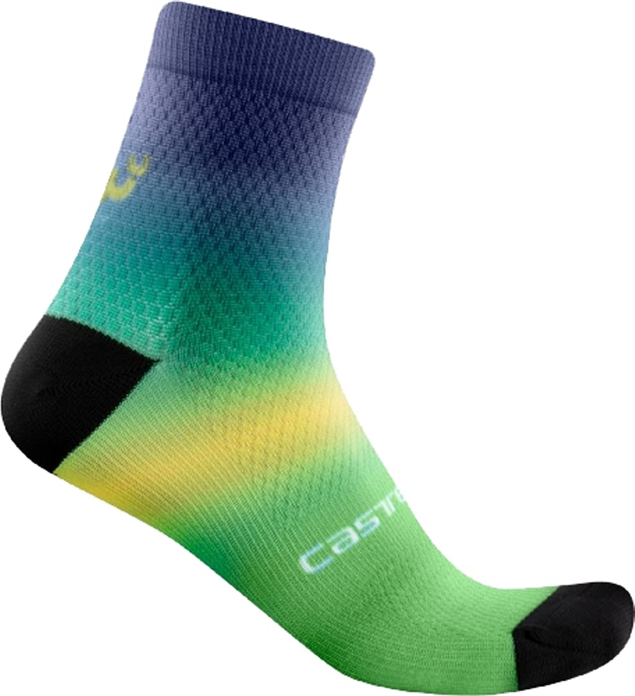 Castelli Women's Gradient 10 Cycling Sock (Malachite Green, S/M)