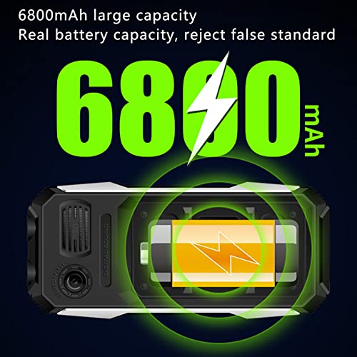 Heayzoki 2G Seniors Cell Phone, Dual SIM Big Button Unlocked Seniors Mobile Phone, 2.4in HD Screen 6800mAh Long Battery Life Seniors Cell Phone(Green)