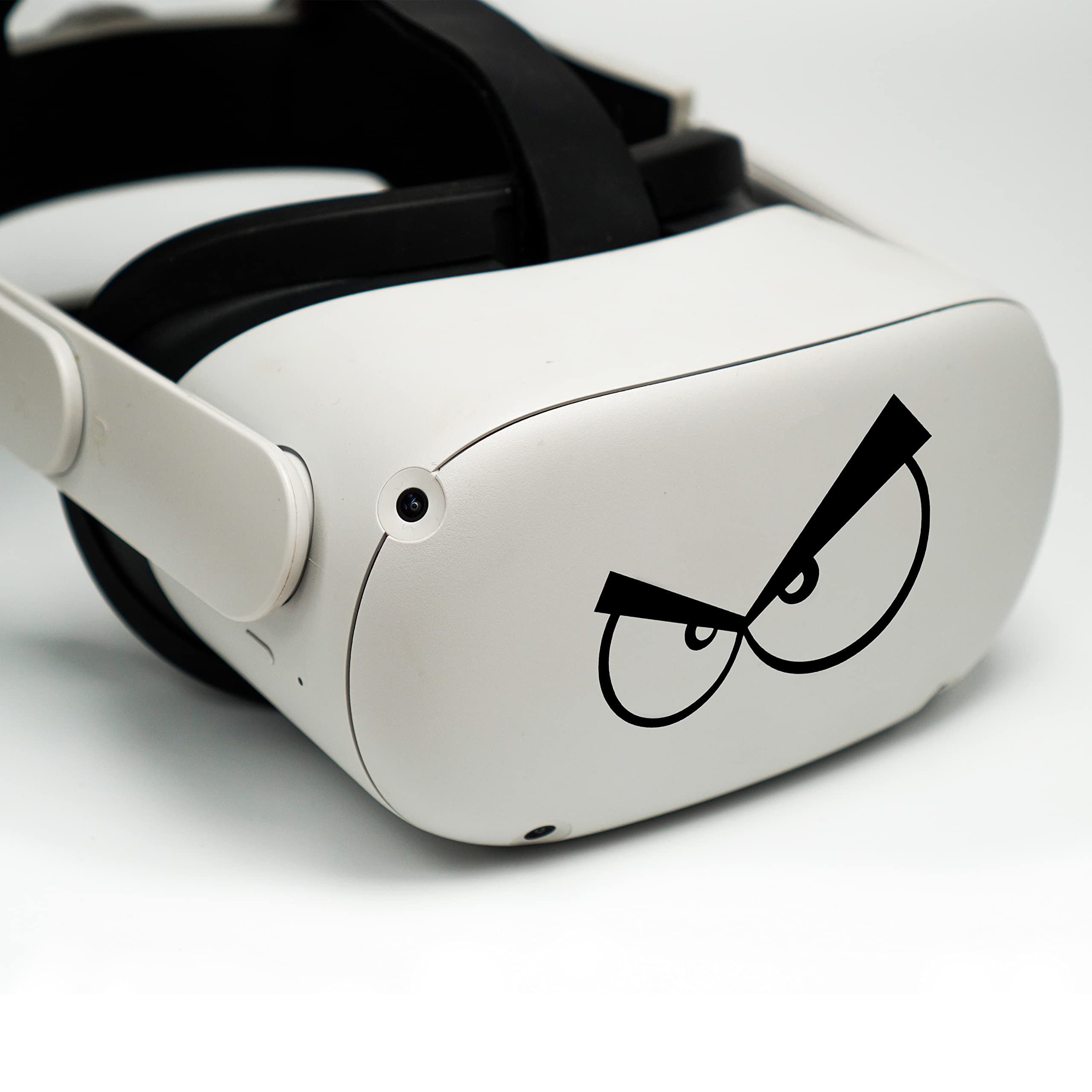 CloudCave Anime Stickers - Vinyl Transfer Anime Eye Decals for Oculus Quest 2 Headset, Playstation VR 2, or Other VR Headsets w/White Background - Removable Decal for Laptop, Car, Wall & more