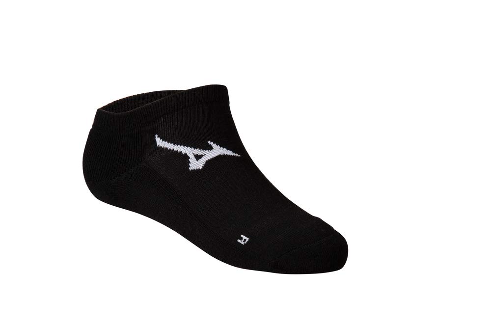 Mizuno Runbird No Show Sock, Black, Large