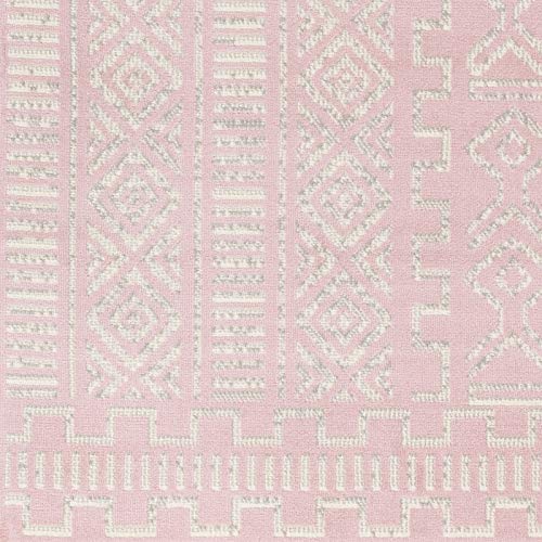 Livabliss Dianne Global Tribal Area Rug,7'10" x 10'2",Pale Pink/Cream