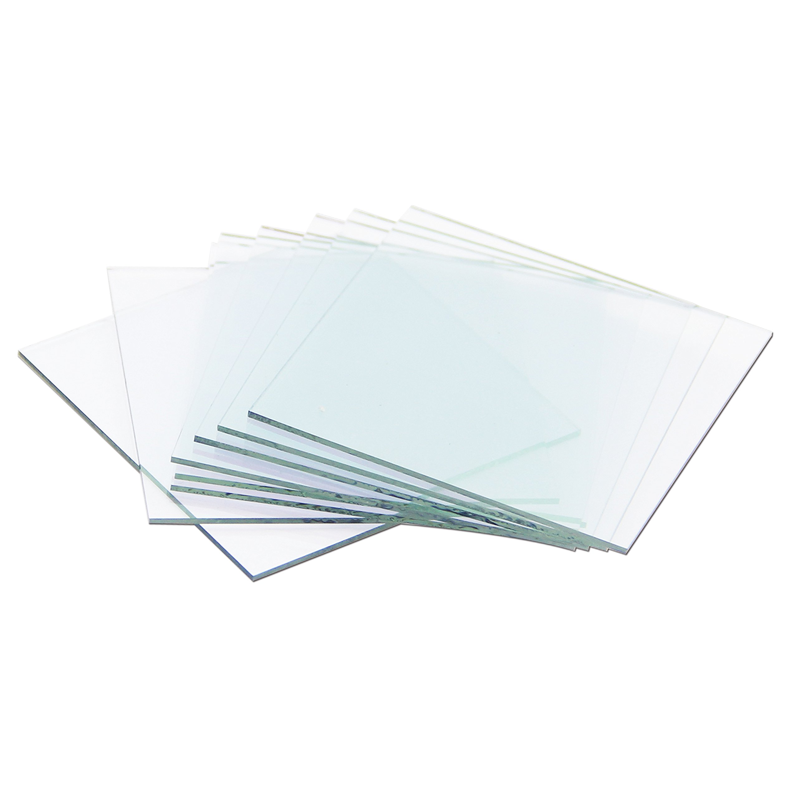Huanyu 10 ohms ITO Indium Tin Oxide Conductive Coated Glass Low Resistance for Lab Use (30x30x1.1mm, 60)