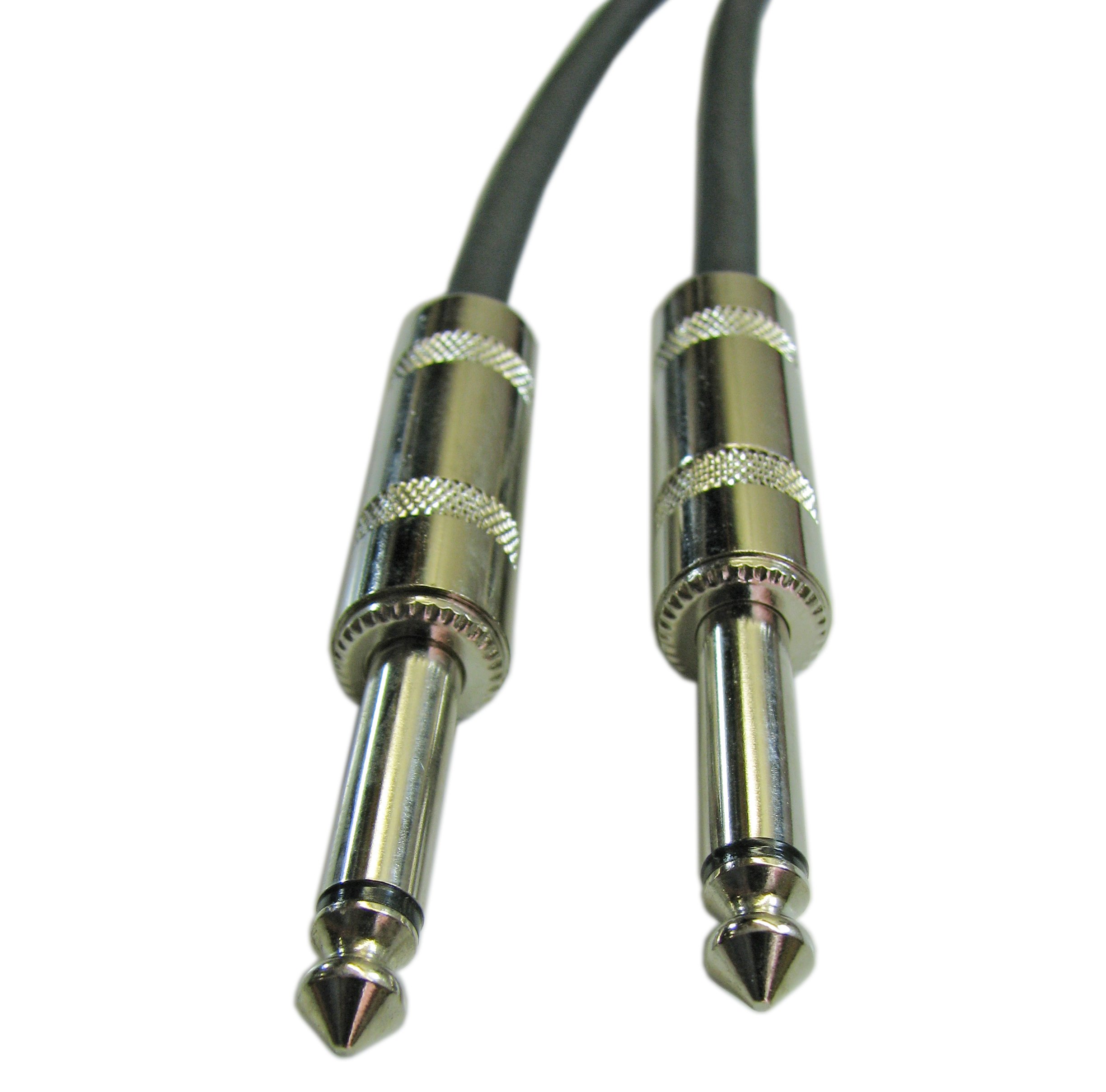 Yovus 5 Pack: Instrument Acoustic Electric Bass Guitar Keyboard Patch Cable 1/4 to Quarter Inch Mono (10ft) 10 Ft Foot Feet