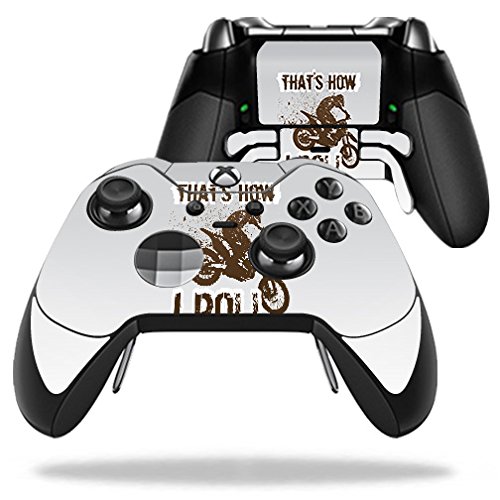 MightySkins Skin Compatible with Microsoft Xbox One Elite Controller - Motocross | Protective, Durable, and Unique Vinyl Decal wrap cover | Easy to Apply, Remove, and Change Styles | Made in The USA