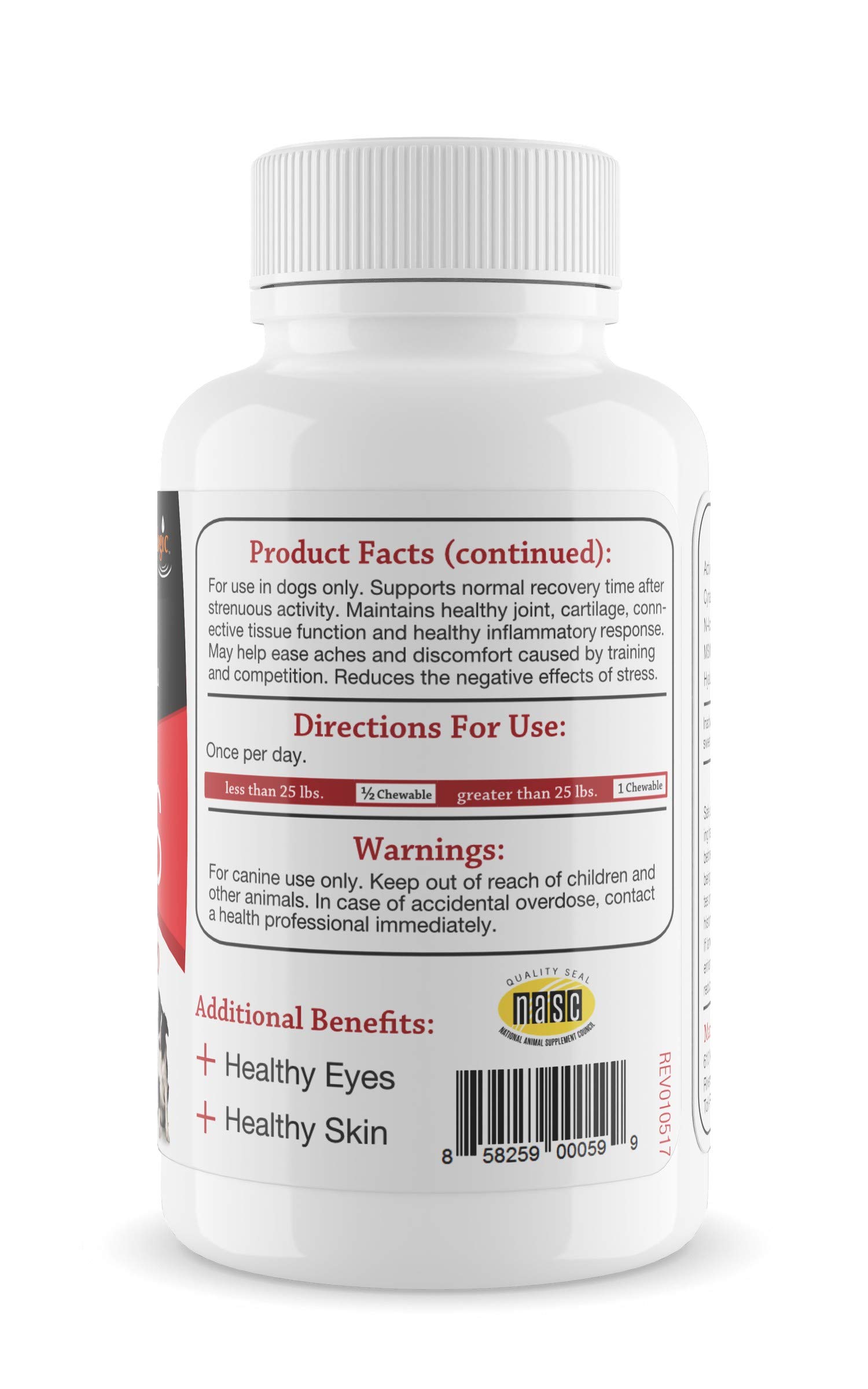 Hyalogic Pro Advanced HyaFlex for Dogs β Amazing Joint Support Supplement for Your Buddy β 30 Beef Flavored Wafers - Dog Joint Supplement w/Hyaluronic Acid, Glucosamine, MSM & Cynatine (30 Tablets)