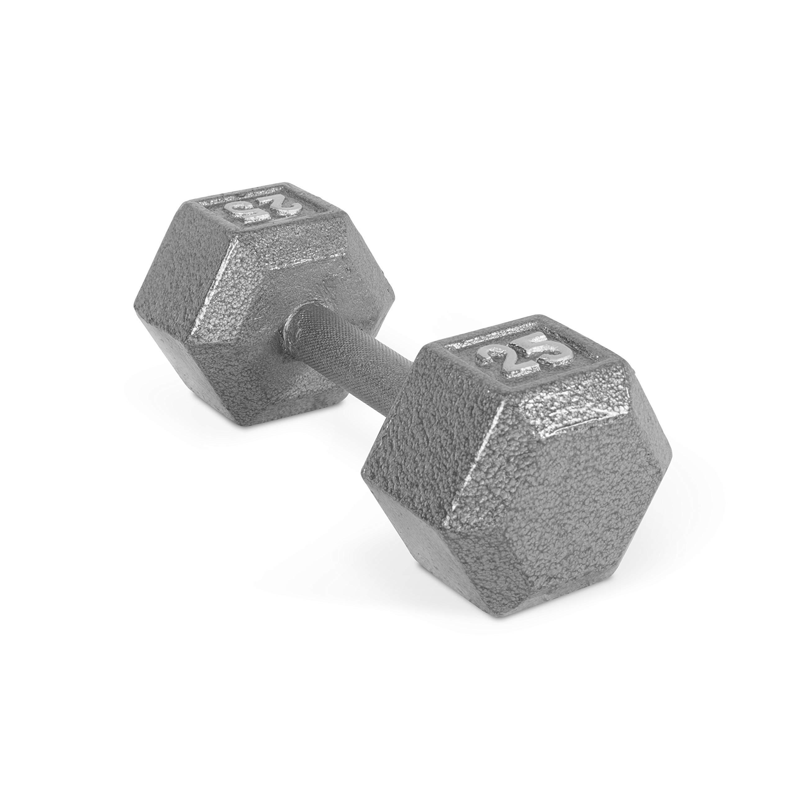 CAP Barbell Solid Hex Single Dumbbell (25-Pound)