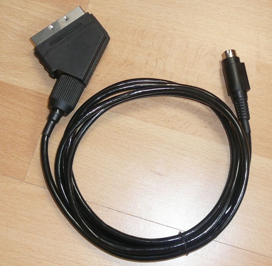 SN-RIGGOR Replacement 1.8M Scart Lead Cable Scart AV Cable for Sega Saturn RGB Scart For Sega Saturn