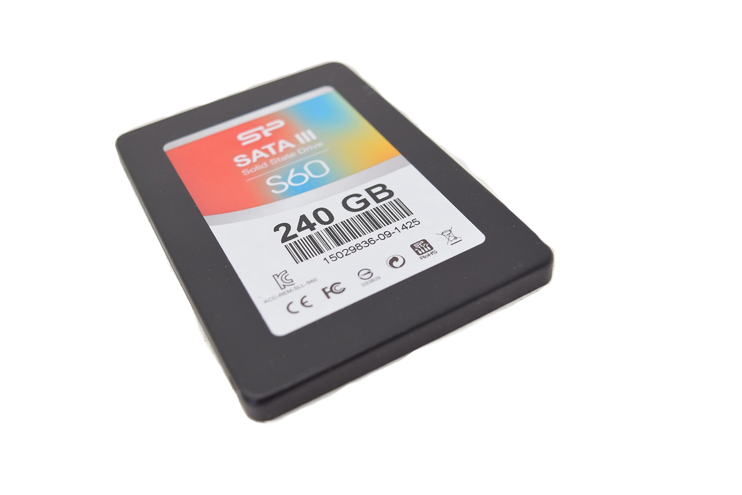 Silicon Power 240GB S60 2.5" 7mm SATA III 6Gb/s Internal Solid State Drive (SP240GBSS3S60S25)
