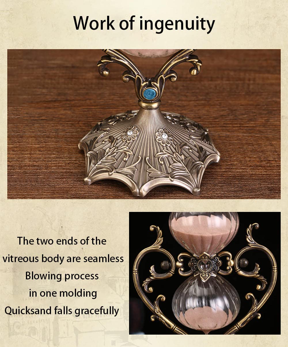 FEMUN,Hourglass Decor,Hourglass,Sand Timer,Hour Glass with Sand-Applicable Gift Occasion,Wedding,Birthday,Graduation. Suitable for Gift-Giving Relationship, Juniors, Couples, Colleagues, Friends.