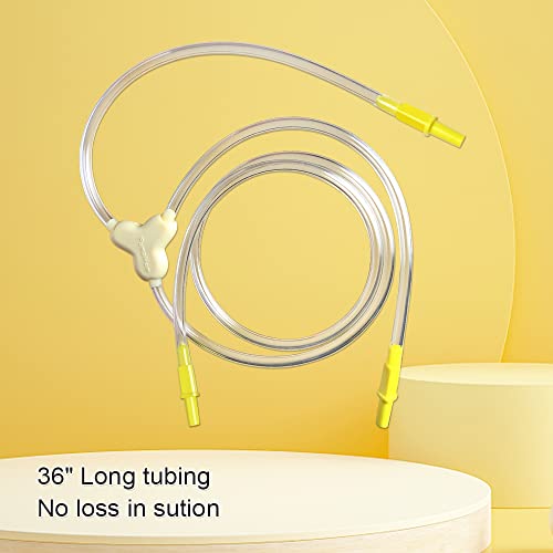 PumpMom Replacement Tubing for Medela New Pump in Style Maxflow Breast Pump, Not Original Medela Spare Breastpump Parts Tubes