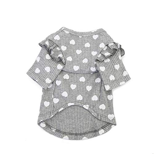 HonpraD Puppies Clothes for Small Dogs Female Autumn Winter Winter pet Clothes Soft Fleece Vest Doggie Pullover Warm Jacket Bottoming Shirt