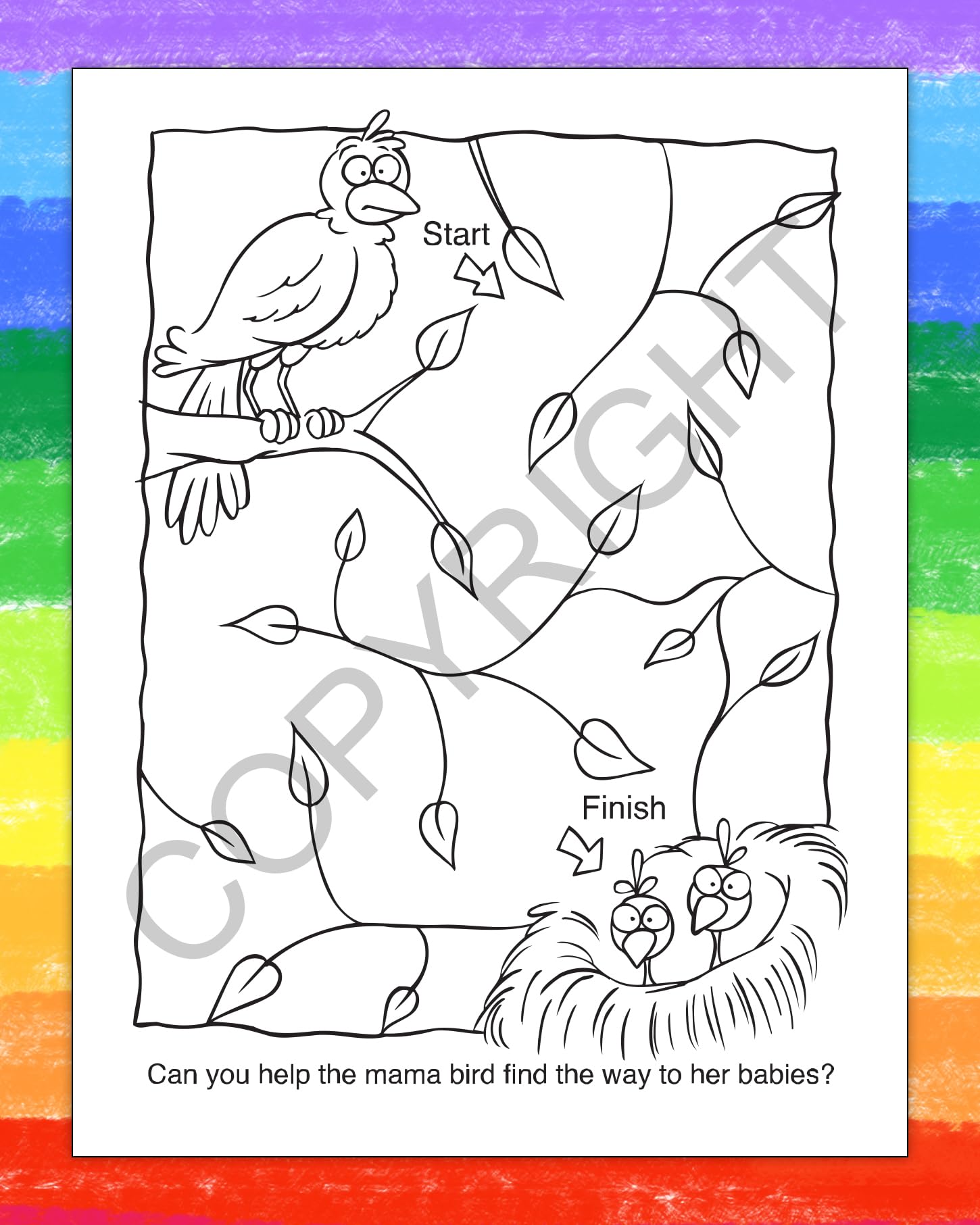 ZOCO - It's Spring - Springtime Friends - Kids Educational Coloring Books (25 Bulk Pack, Without Crayons) - Handout for Students Ages 4-8 - Games, Puzzles, Activities for Kids