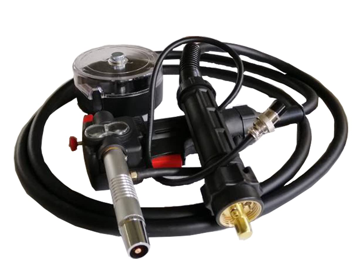 PreAsion 200Amp Euro Aluminum Spool Gun MIG Aluminum Welding Torch Fit Euro Connection MIG Welder Welding Machine with 9.8ft Cable DC24V for Professional Welder