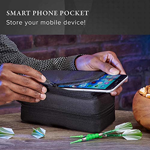 Casemaster by GLD Products Casemaster Plazma Pro Dart Case with Black Zipper and Phone Pocket