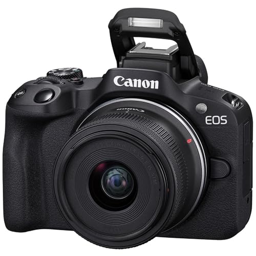 Canon EOS R50 Mirrorless Camera w/Canon RF-S 18-45mm is STM Lens and RF-S 55-210mm is STM Lens + 64GB Memory Card + Case & More
