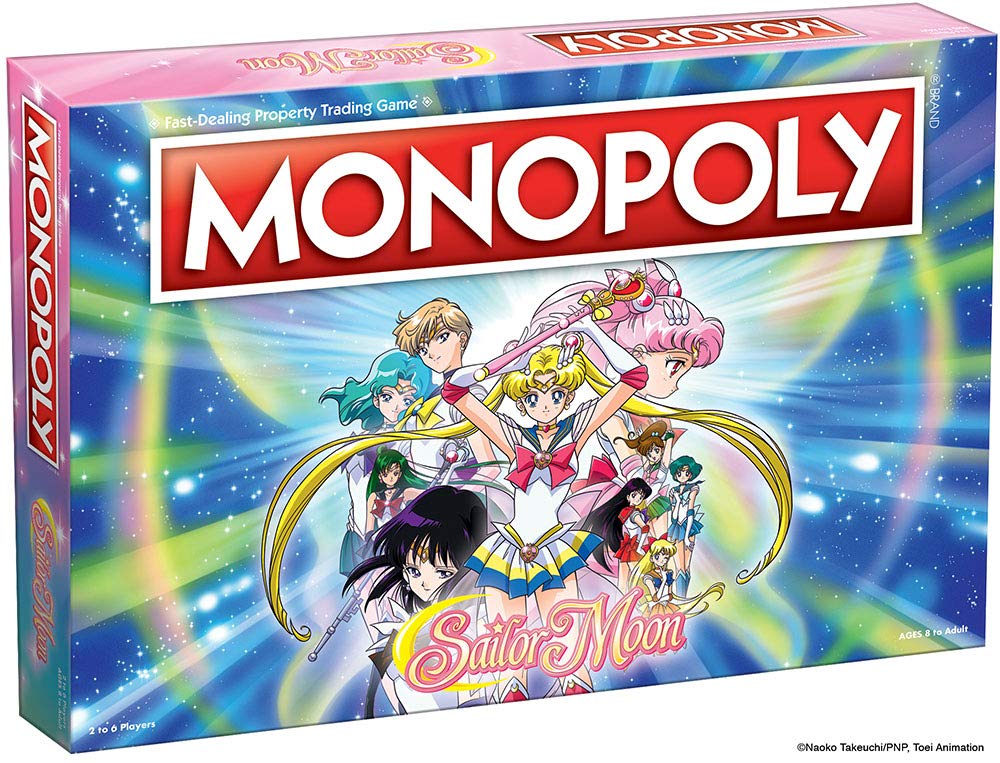 Monopoly Sailor Moon Board Game | Based on The Popular Anime TV Show | Custom Tokens, Money and Game Board | Officially Licensed Merchandise