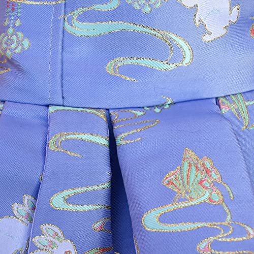 Honrane Pet Tang Suit Dress Up Chinese Style Pet Tang Suit Dress Functional Light Purple XL