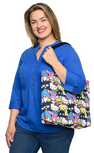 Hello Kitty and Friends Tote My Melody Keroppi Chococat Tuxedo Sam Print Bag