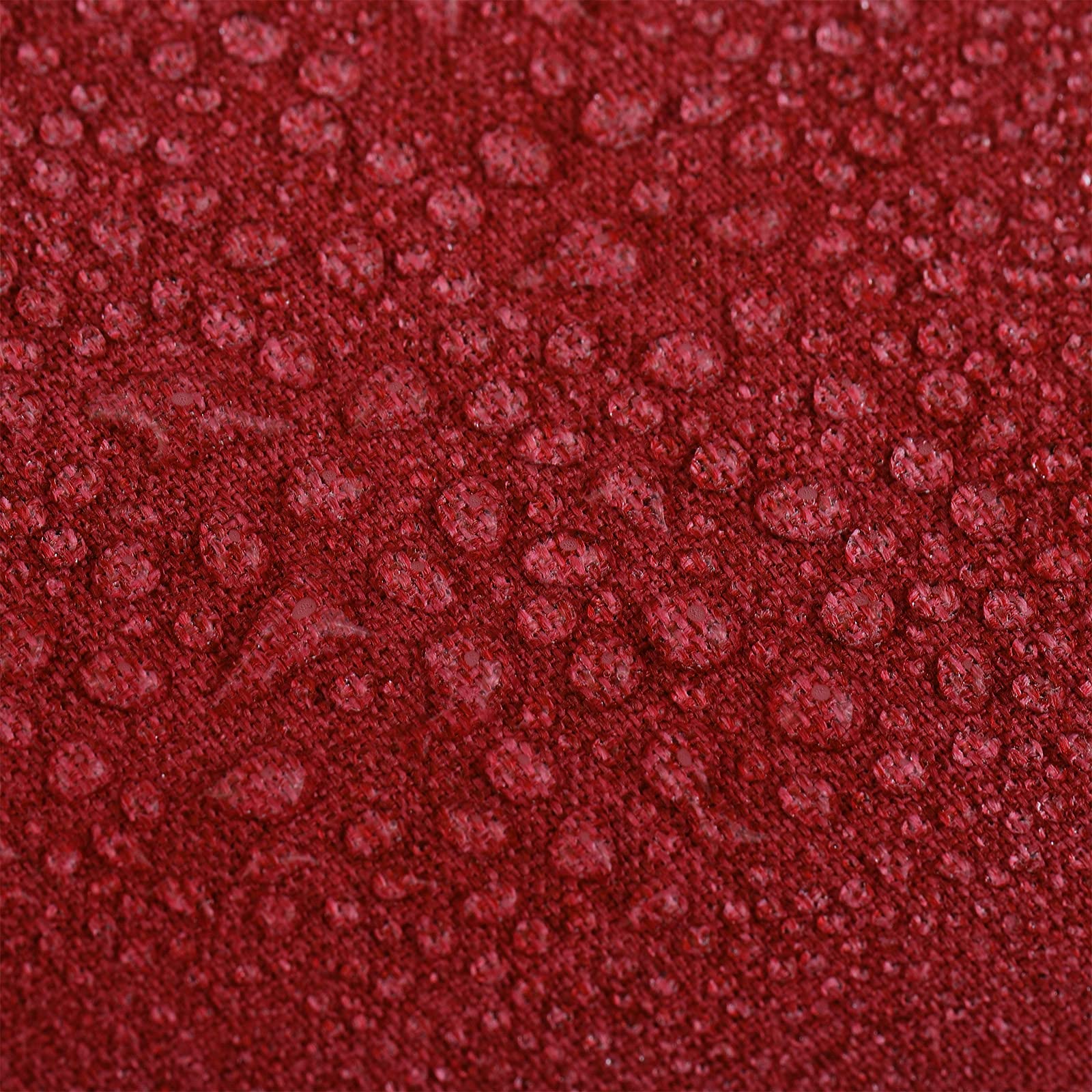 Ruisita 2 Pack 18 x 18 Inches Waterproof Pillow Covers Square Garden Cushion Case Decorative Outdoor Throw Pillow Covers for Home Garden Patio (Red)