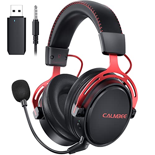 DEEBOX Gaming Headsets for PS5 PS4 Xbox Switch, Noise Cancelling Over Ear Headphones with Mic, Bass Surround, Soft Memory Earmuffs for Laptop PC Mac