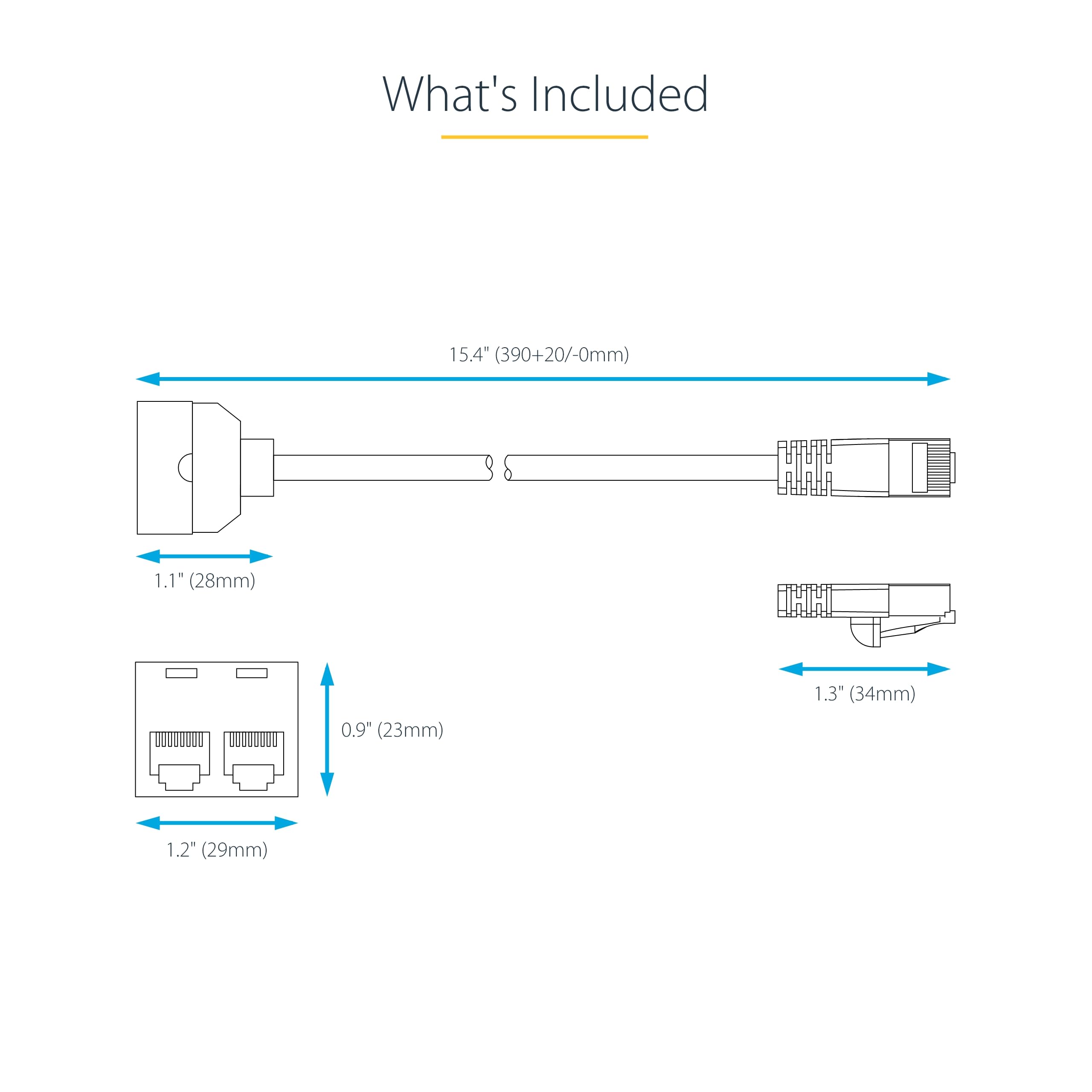 StarTech.com 2-to-1 RJ45 10/100 Mbps Splitter/Combiner - One Adapter Required at Each End of the Connection (RJ45SPLITTER)