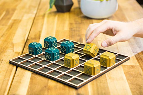 Project Genius: Deblockle- The Game of Tips and Turns, 2 Player Strategy Game, Game for Families and Adults, Ages 8+, Solid Wood Based Board and Blocks