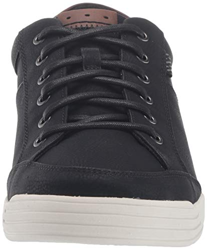 Nunn Bush Men's KORE City Walk Oxford Athletic Style Sneaker Lace Up Shoe Black, 12 W US
