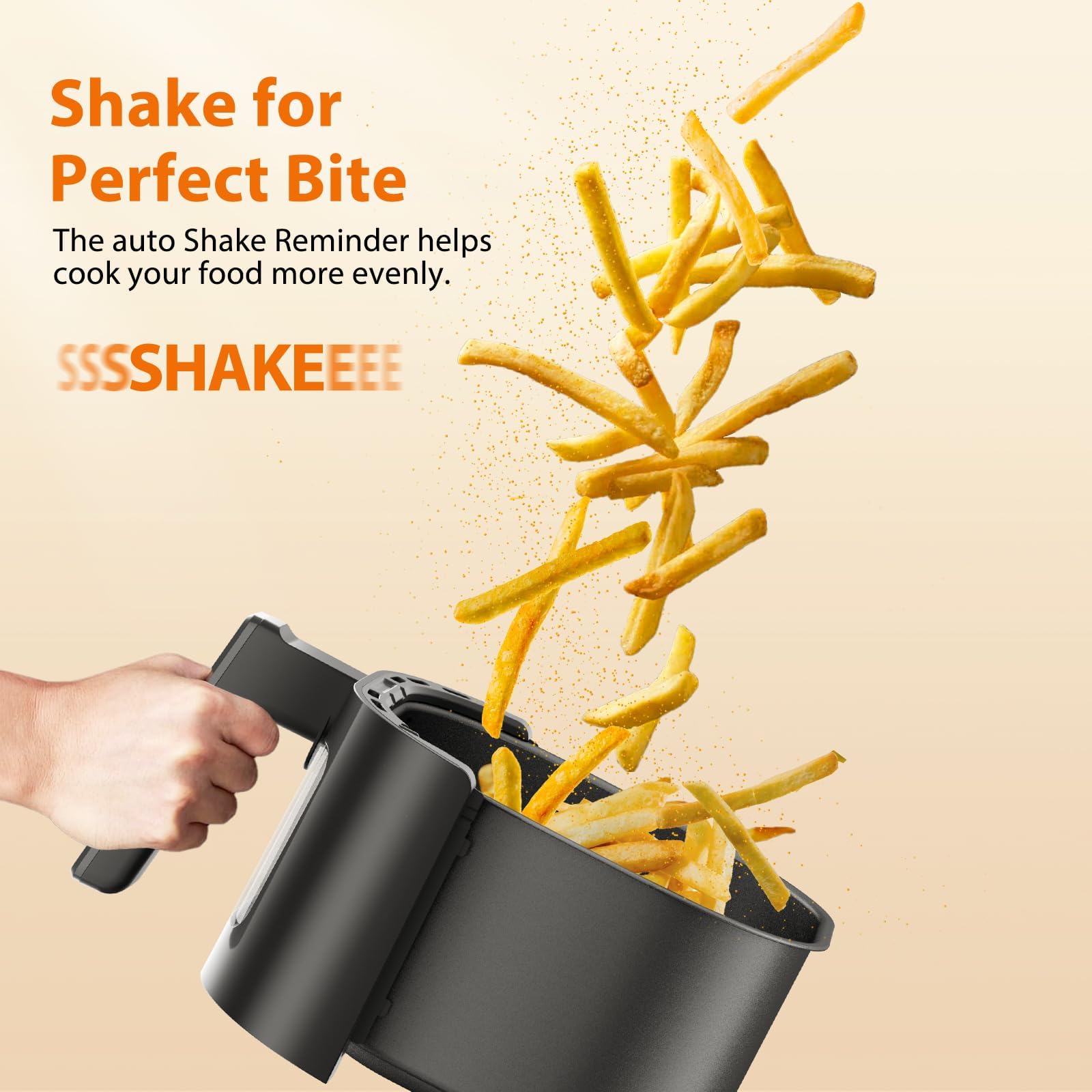 ENZUU Air Fryer,π° π€π Airfryer,Compact Air Fryers with Easy View Window,11-in-1 Functionality, 450β Max Crisp,Nonstick Basket, Dishwasher Safe,Shake Reminder,Cookbook Included,Fit for 1-3 People