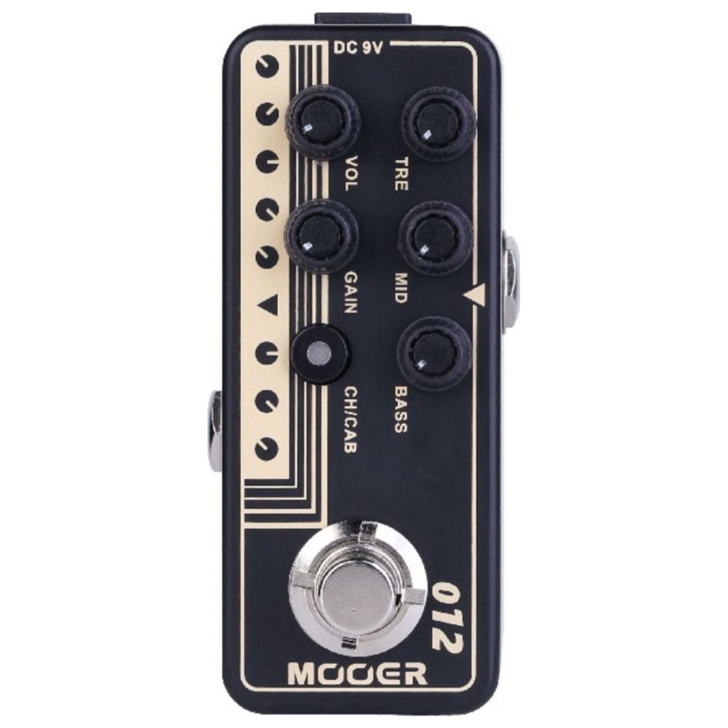 Mooer Micro 012 US Gold 100 Guitar Preamp Pedal w/ 2 Cables and Geartree Cloth