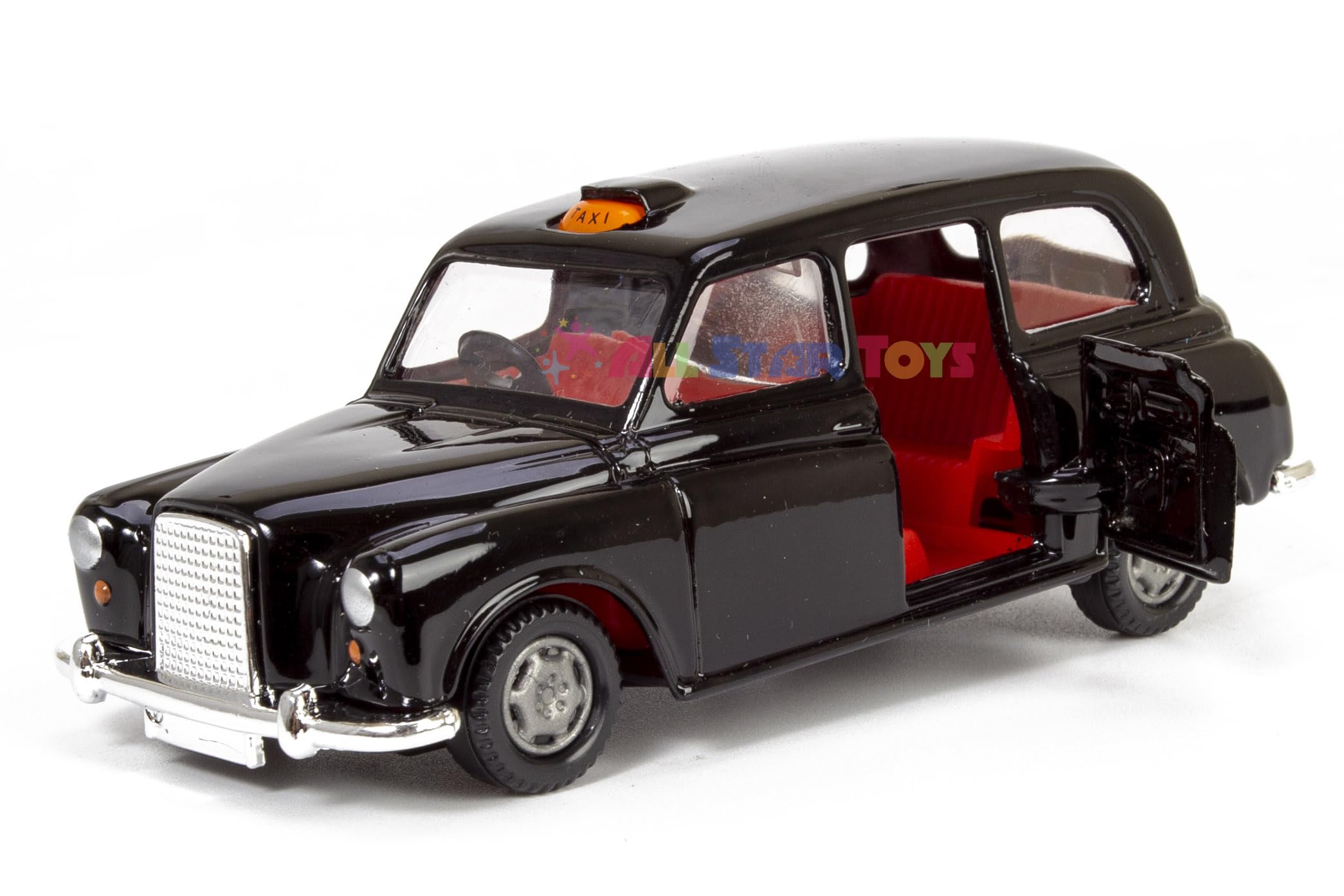 London Taxi 1/38 Scale Diecast Model Toy Car 4.75" Long Motormax 76003