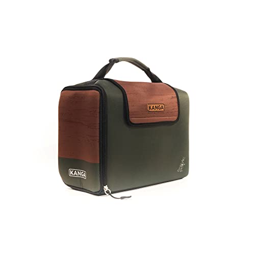 Kanga Insulated Cooler Bag - Soft Cooler Bag - 12 Pack Beer and Seltzer Drink Cooler - Insulated and Durability Tested - Kanga Kase Mate Cooler - Woody