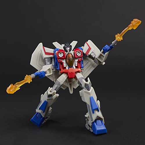 Transformers Bumblebee Cyberverse Adventures Toys Deluxe Class Starscream Action Figure, Seeker Strike Action Attack, 5-inch