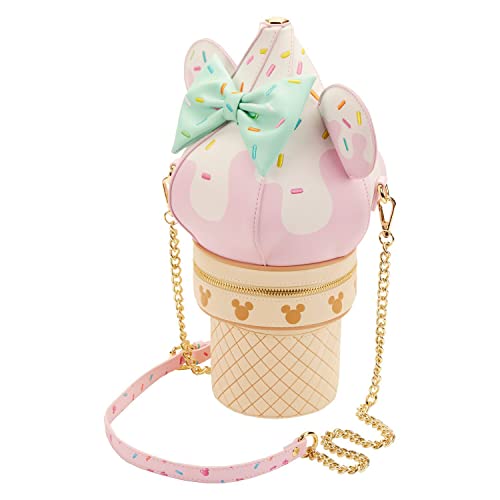 Loungefly Stitch Shoppe Disney Minnie Soft Serve Ice Cream Crossbody Bag
