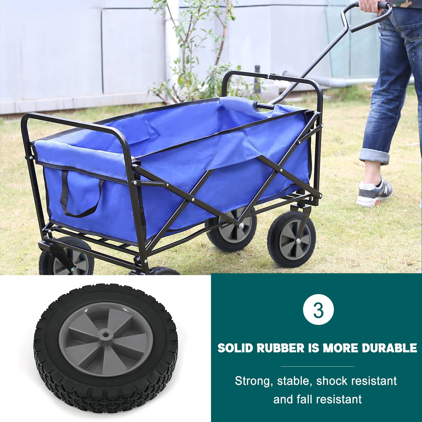 DEEPDREAM 8 Inch Rubber Wheels,Replacement Rubber Tire Semi-Pneumatic Tire Wheel with 1/2-Inch Bore Offset Axle Run Flat with 110 lbs Max Load for Hand Trucks,Lawnmowers,Utility Carts