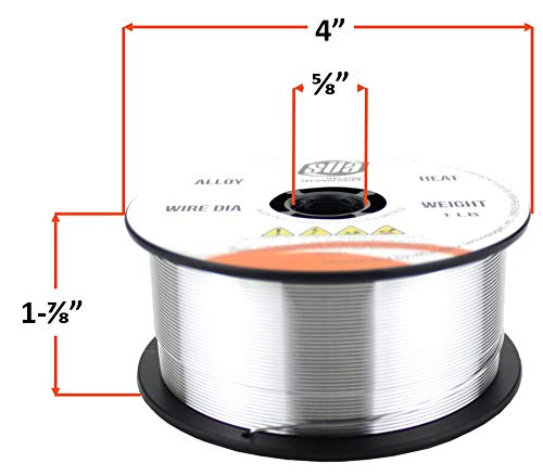 ER5356 - MIG Aluminum Welding Wire - 1 Lb x 0.035" (4 SPOOLS)
