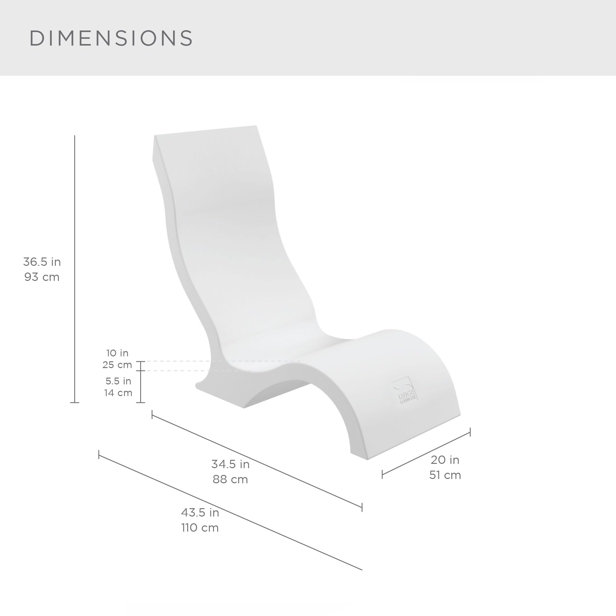 Ledge Lounger in-Pool Chair for 0-9 in. of Water (Set of 2, Sandstone)