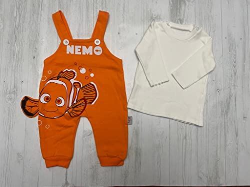 Finding Nemo Cotton Baby Overall/Romper With Long Sleeve Tshirt For Newborns & Infants & Toddlers β 2 PIECES - Unisex