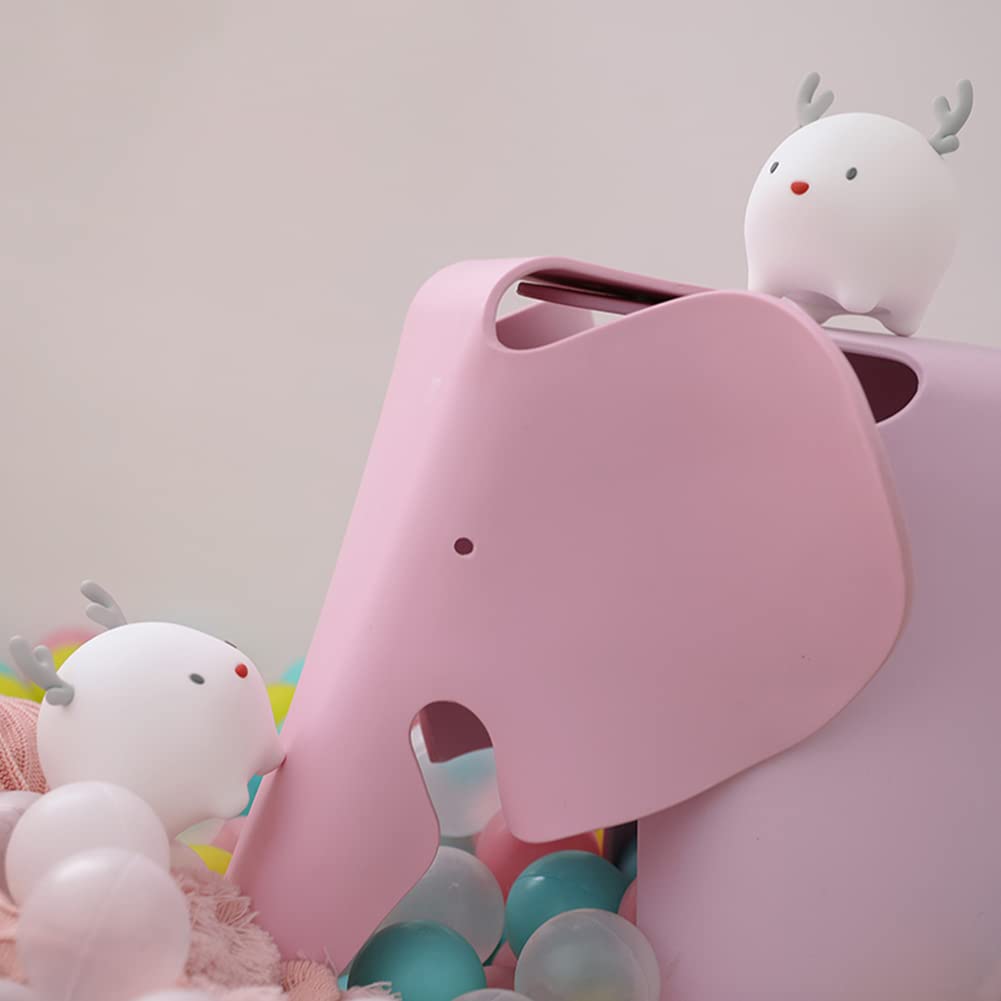 Deer Kids Night Light, Premium Silicone Nightlight for Kids, Cute and Dimmable Silicone Lamp for Soothing Bedtime Ambiance