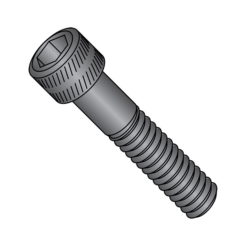 Small Parts M4012CSP Black Oxide Alloy Steel Socket Head Cap Screw, Hex Socket Drive, M4-0.7 Thread Size, 12 mm Length, Fully Threaded, US Made (Pack of 100)